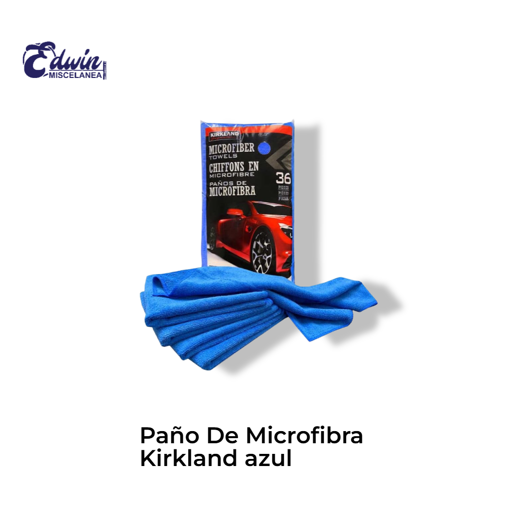 PAÑO MICROFIBRA KIRKLAND AZUL – MISCELANEA EDWIN